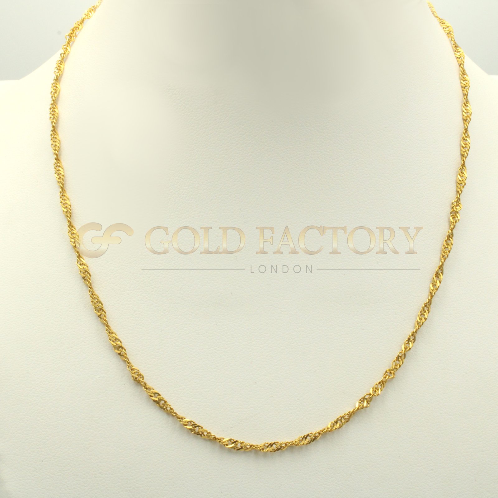 Buy Online Beautiful 22ct Gold Ripple Chain | GoldFactory.co.uk